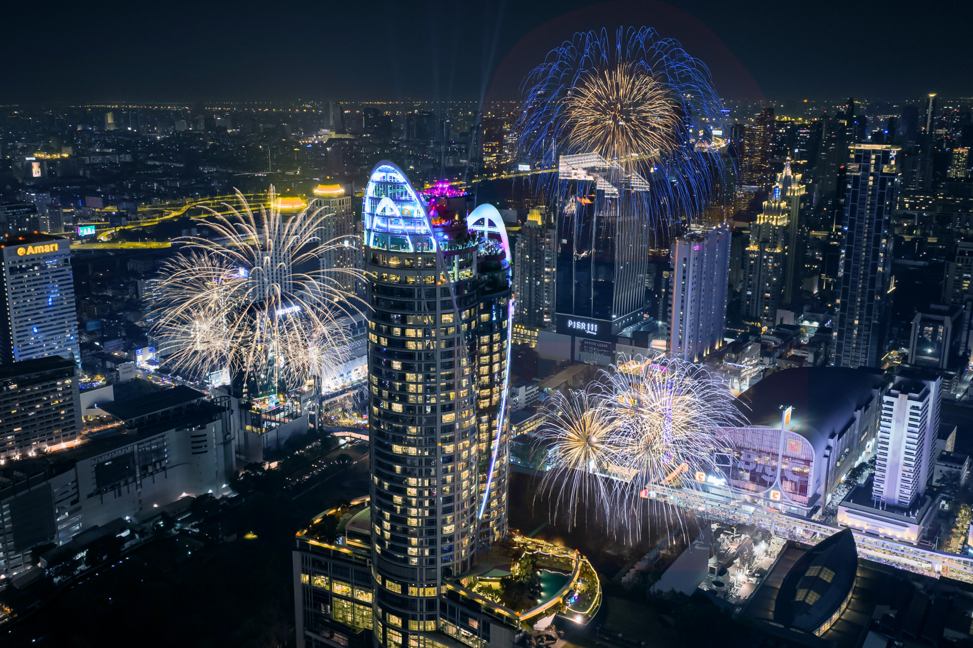 Ring in the New Year Above the City Lights, Centara Grand at CentralWorld
